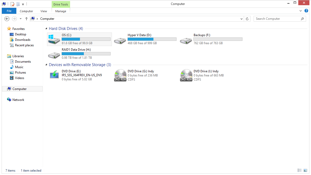 Right-click on any of the listed Hard Disk Drives and, from the drop ...
